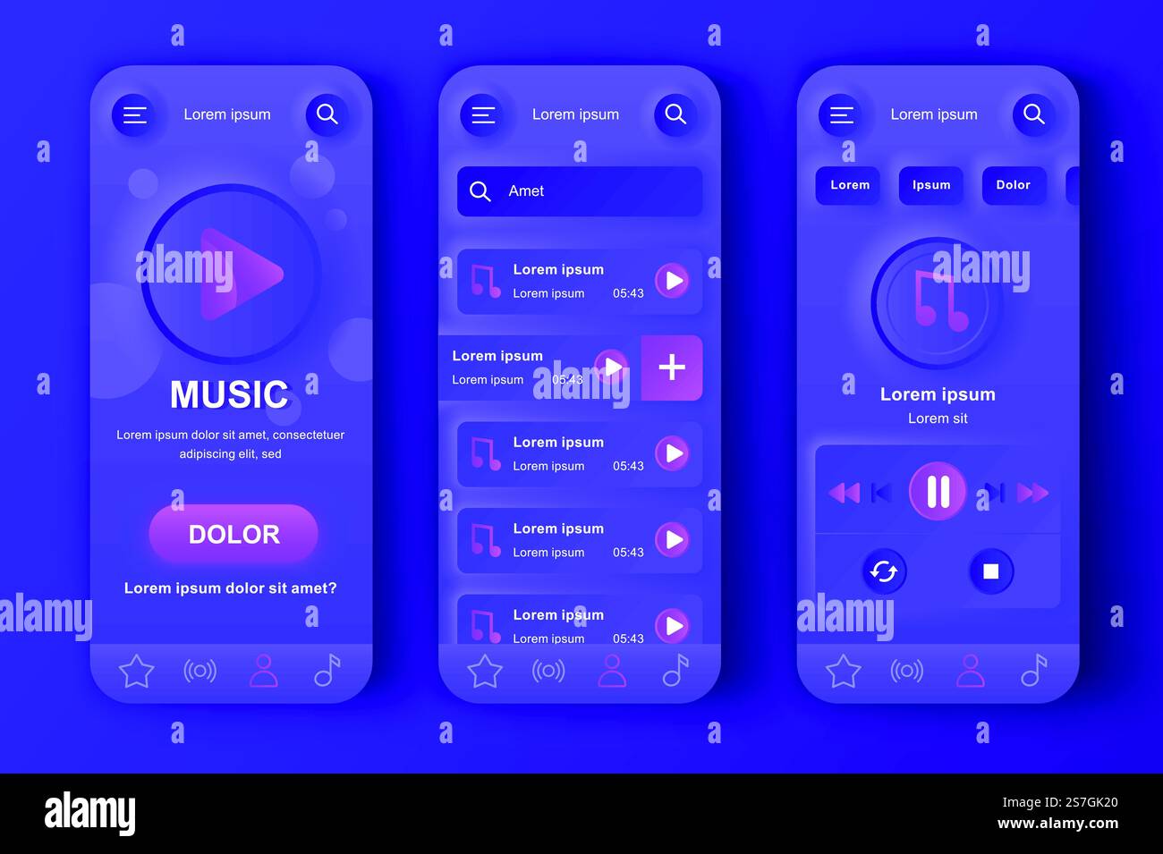 Music player unique neumorphic design kit for app. Favorite playlist ... Music player unique neumorphic design kit for app. Favorite playlist ...