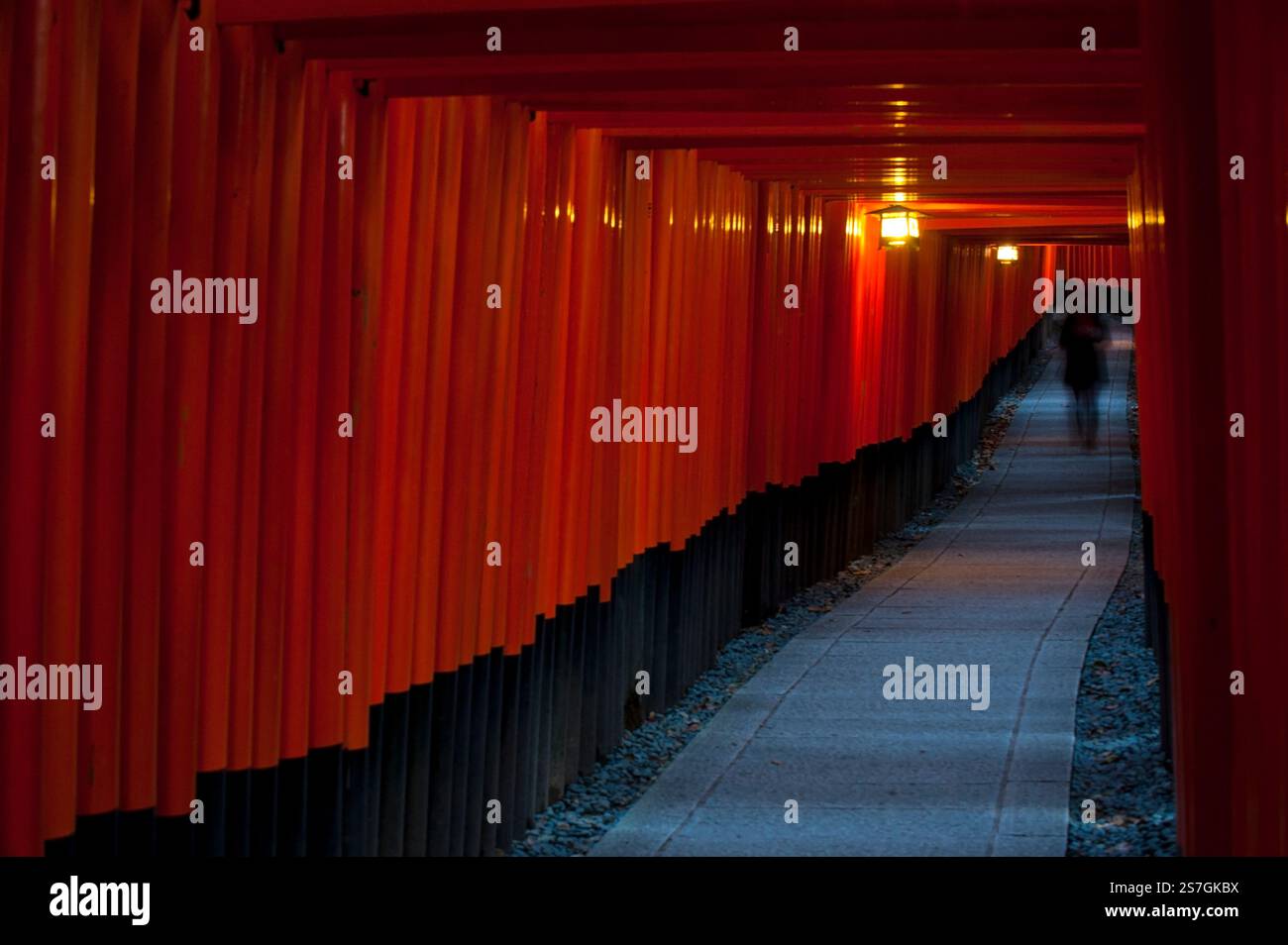 Kyoto's Shinto shrine Fushimi Inari Taisha "senbon torii" (1,000 gates ...
