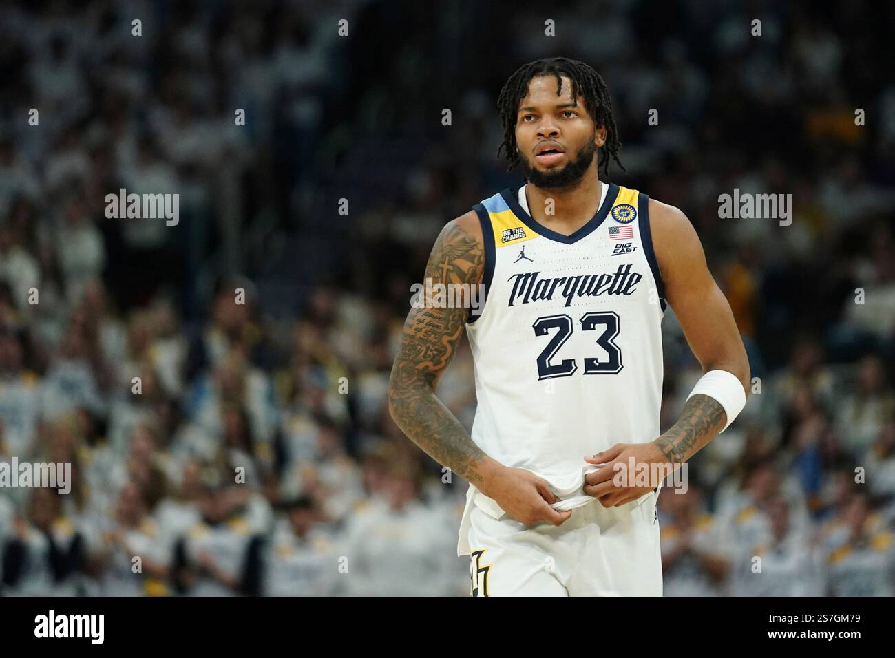 Marquette's David Joplin during the first half of an NCAA college ...