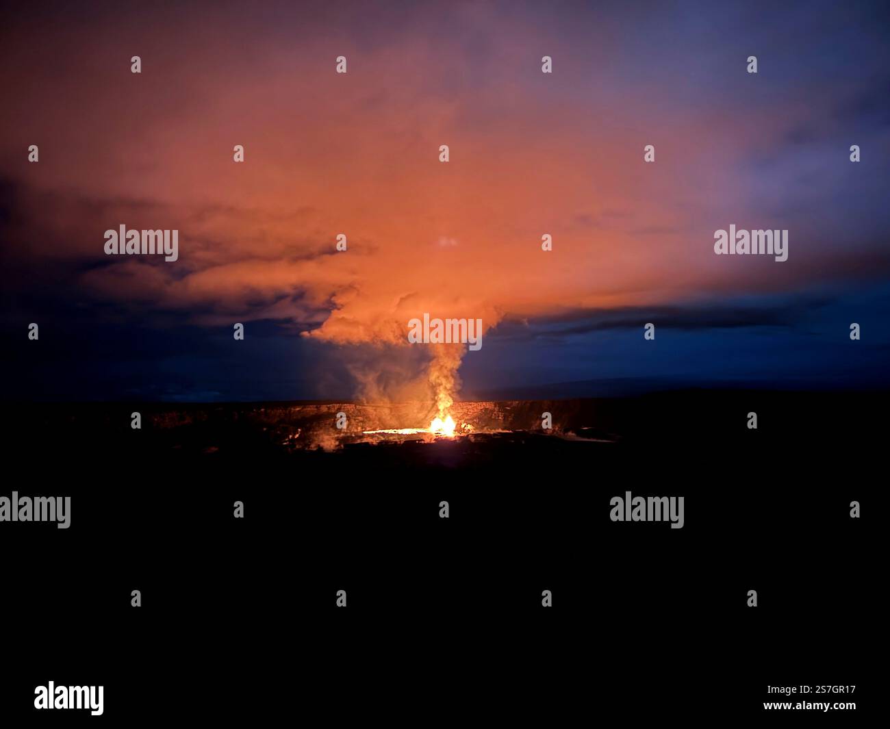 Kilauea, United States of America. 16 January, 2025. Early morning view ...