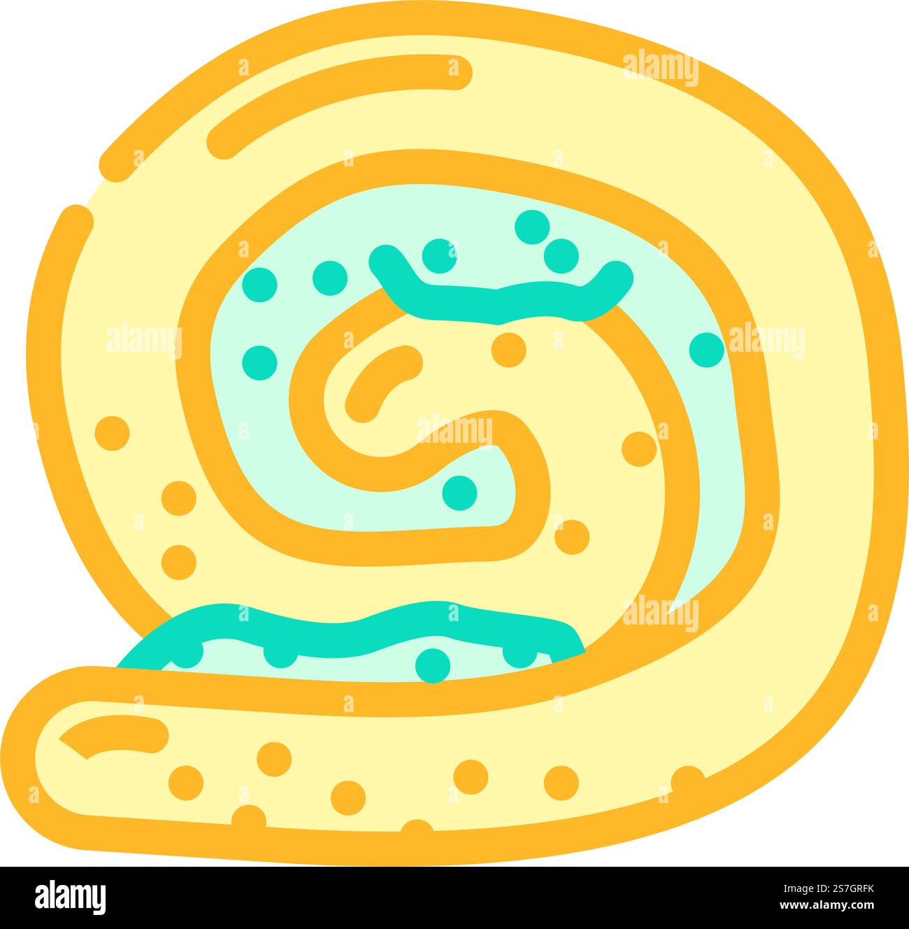 feta bun food meal color icon vector. feta bun food meal sign. isolated ...