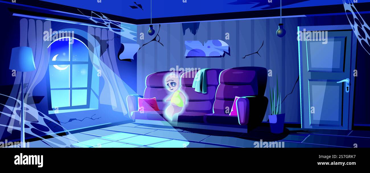 Abandoned interior scene Stock Vector Images - Alamy