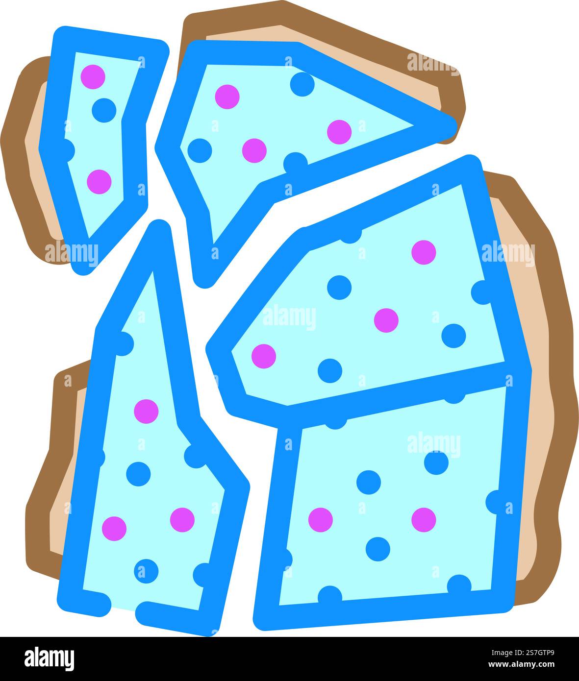 Peppermint bark Stock Vector Images - Alamy