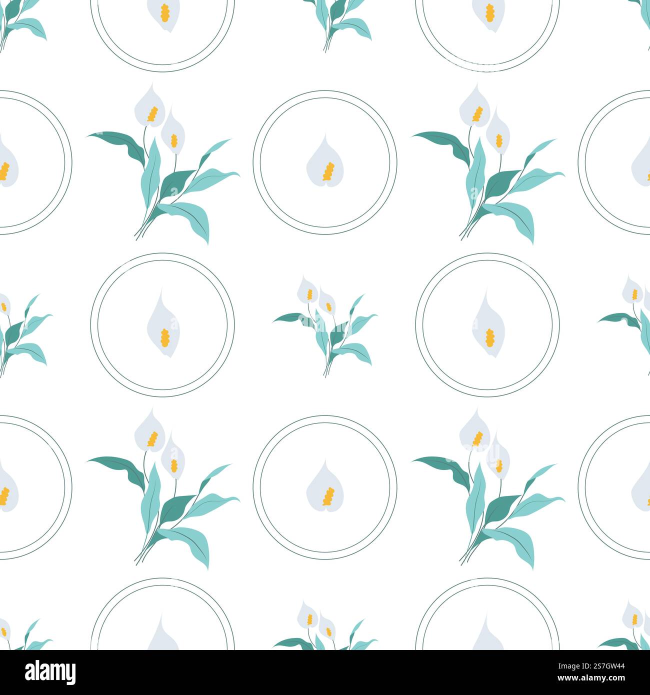 Pure white lily flowers in Stock Vector Images - Alamy