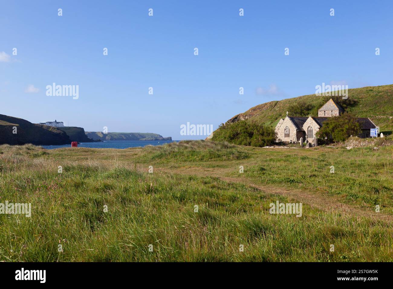 The dunes at Gunwalloe Church Cove, Cornwall Stock Photo - Alamy