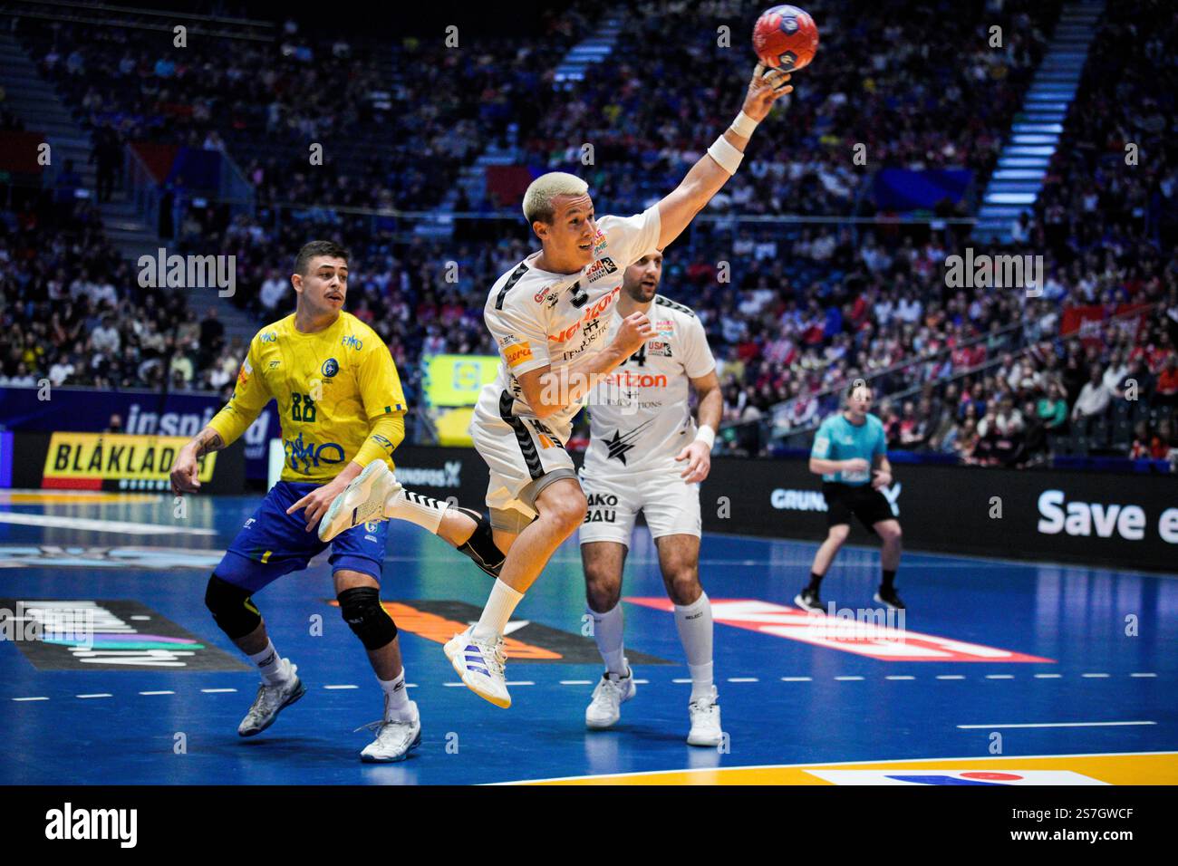 USA's Sean Corning during the men's handball World Championship match ...