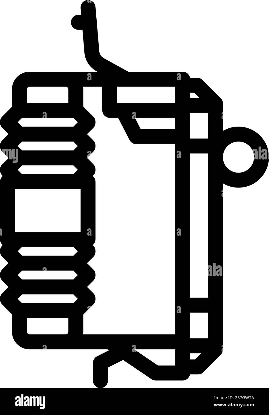 fuse electrical engineer line icon vector. fuse electrical engineer ...