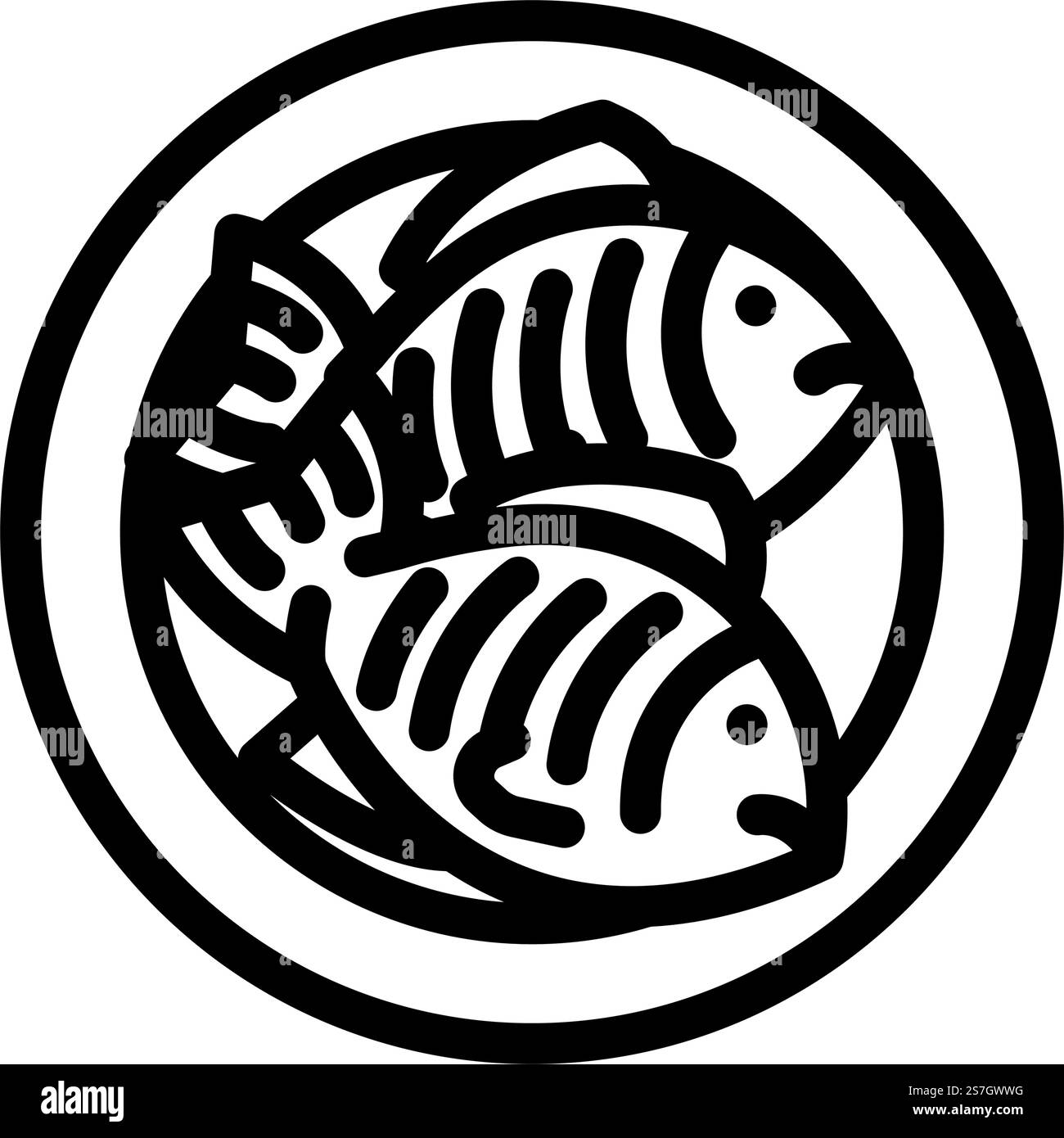 taiyaki japanese food line icon vector. taiyaki japanese food sign ...