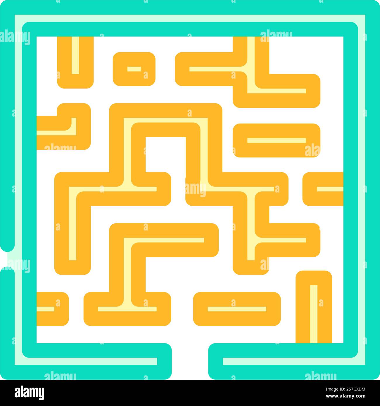 corn maze autumn season color icon vector. corn maze autumn season sign ...