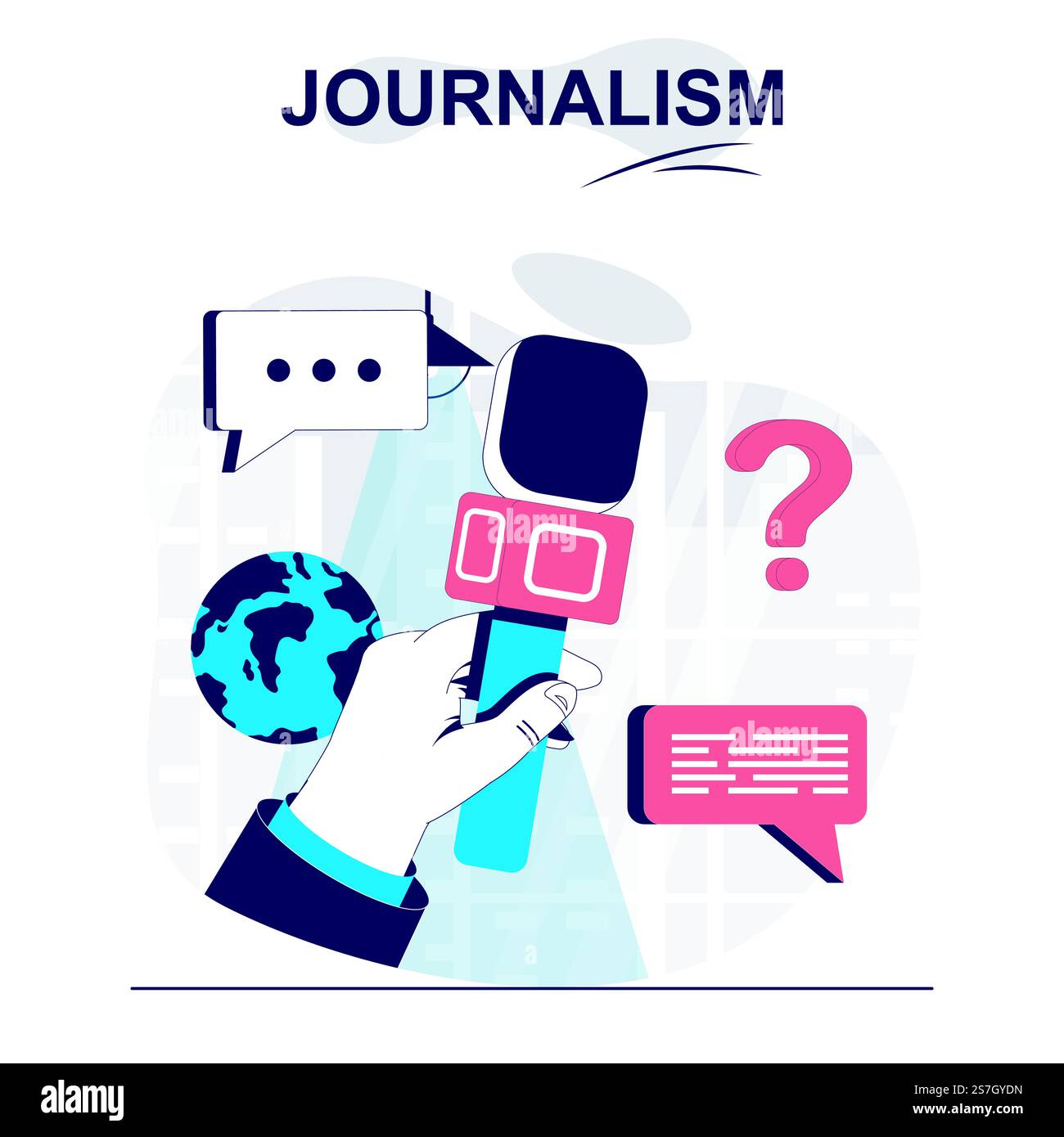 Press conference scene Cut Out Stock Images & Pictures - Alamy