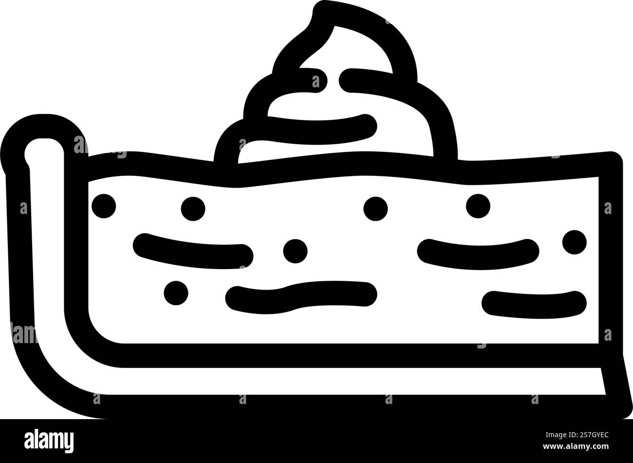 pumpkin pie slice food snack line icon vector. pumpkin pie slice food ...