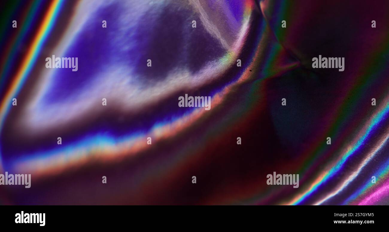 Radiant foil. Mix shade. Metallic ripple effect. Festive decorative ...