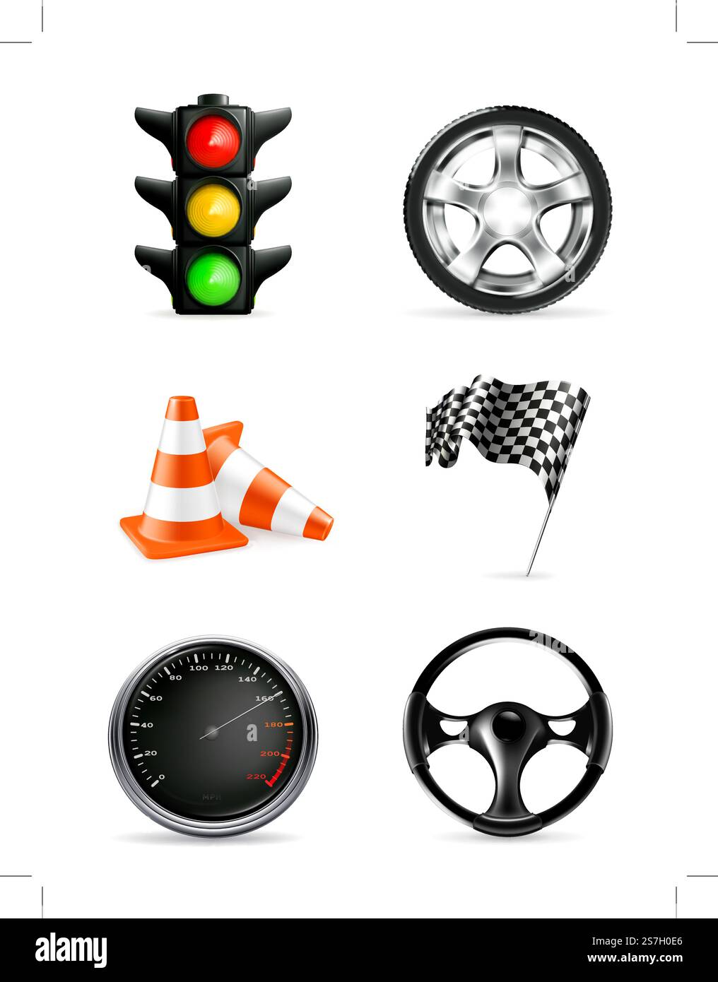 Road icons, set Stock Vector Image & Art - Alamy