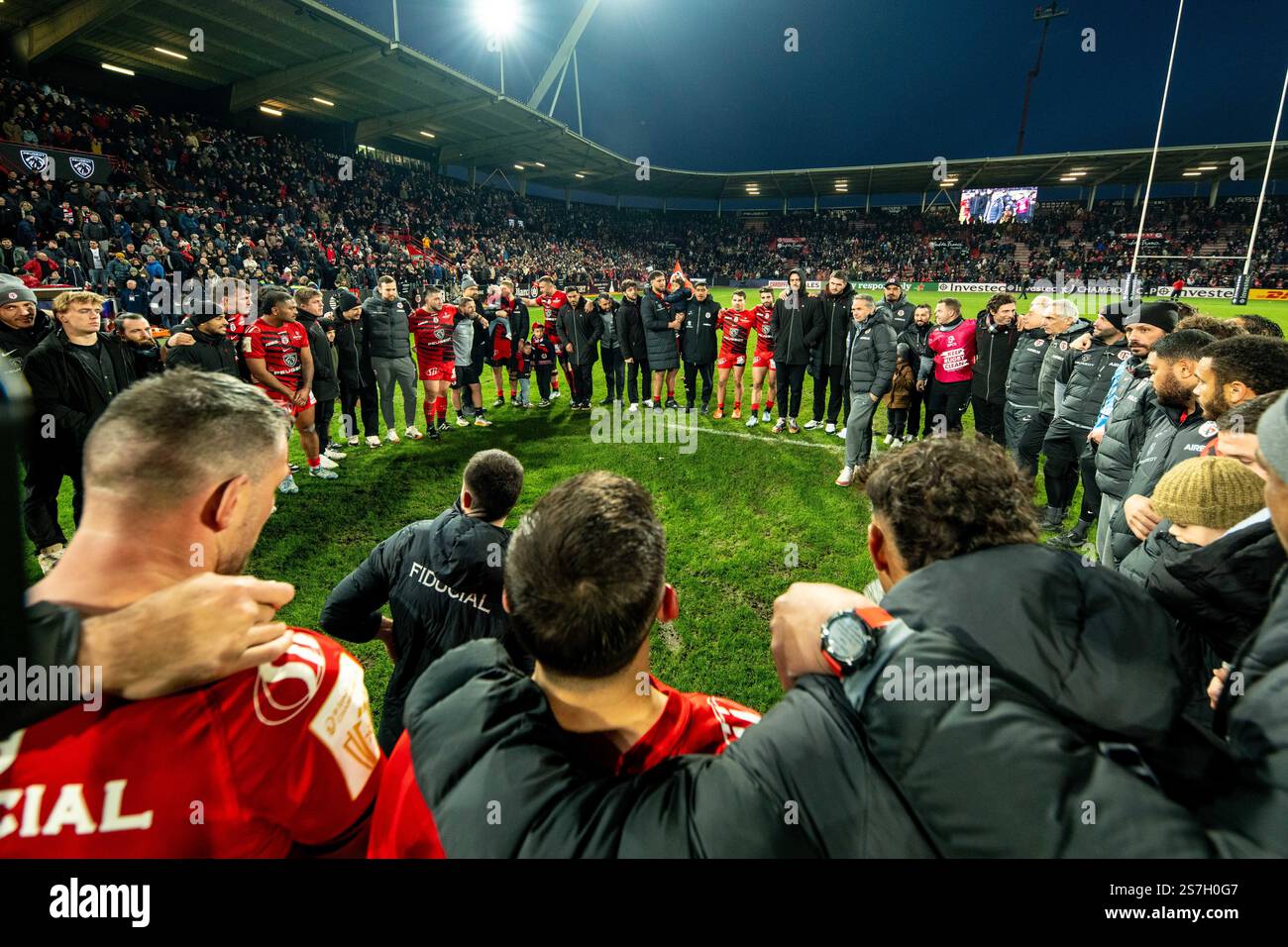 Team of Toulouse during the Champions Cup, Pool 1, rugby union match ...