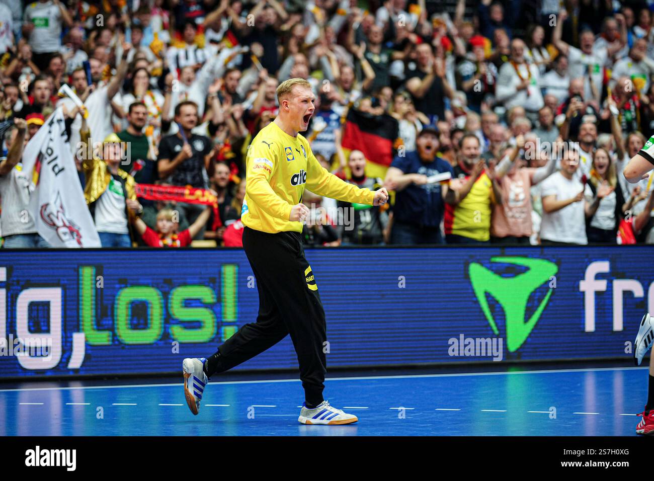 Jubel nach Parade David Spaeth (Deutschland, #01) DEN, Deutschland vs ...