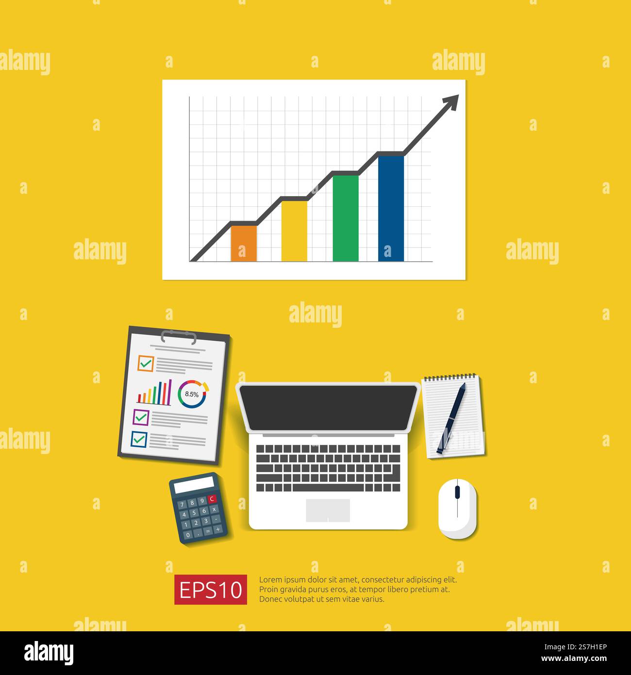 Financial Analysis business, financial statistic and management concept ...