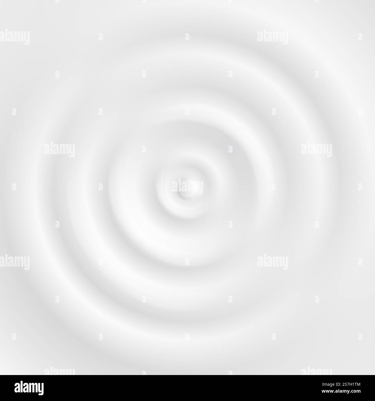 Milk ripple circle, drop falling on yoghurt with splash wave top view ...