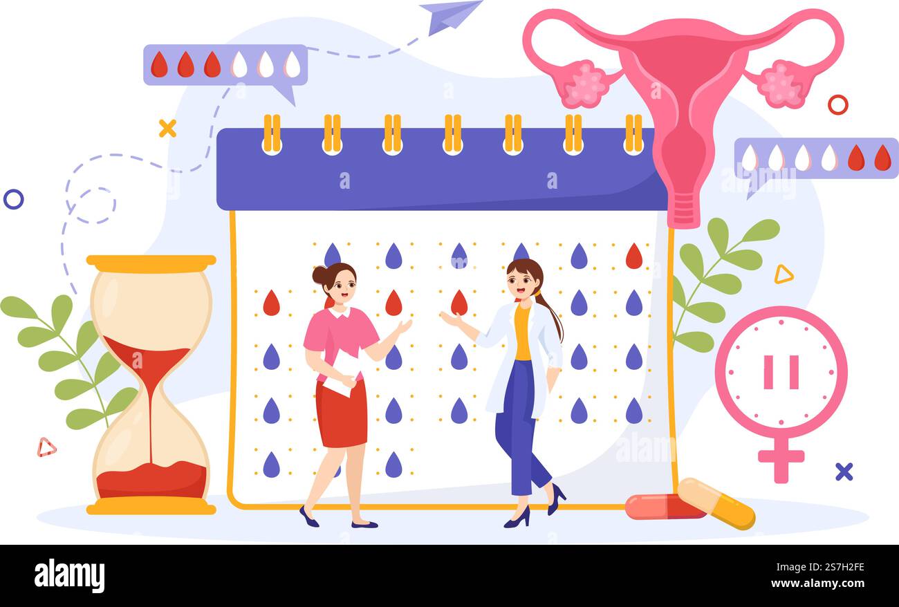 HRT or Hormone Replacement Therapy Acronym Vector Illustration with ...