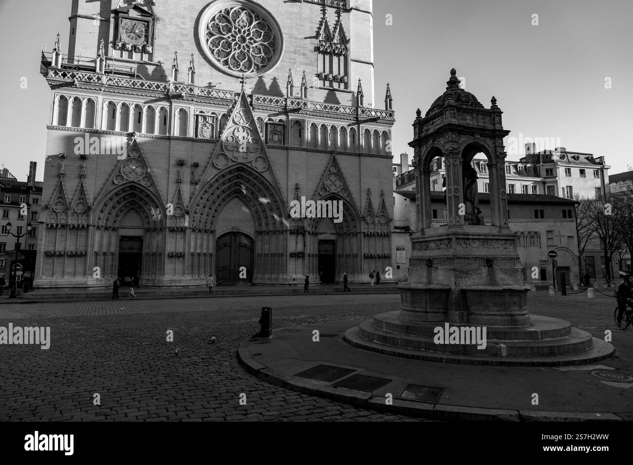 Lyon, France - January 25, 2022: Exterior view of the St. John the ...