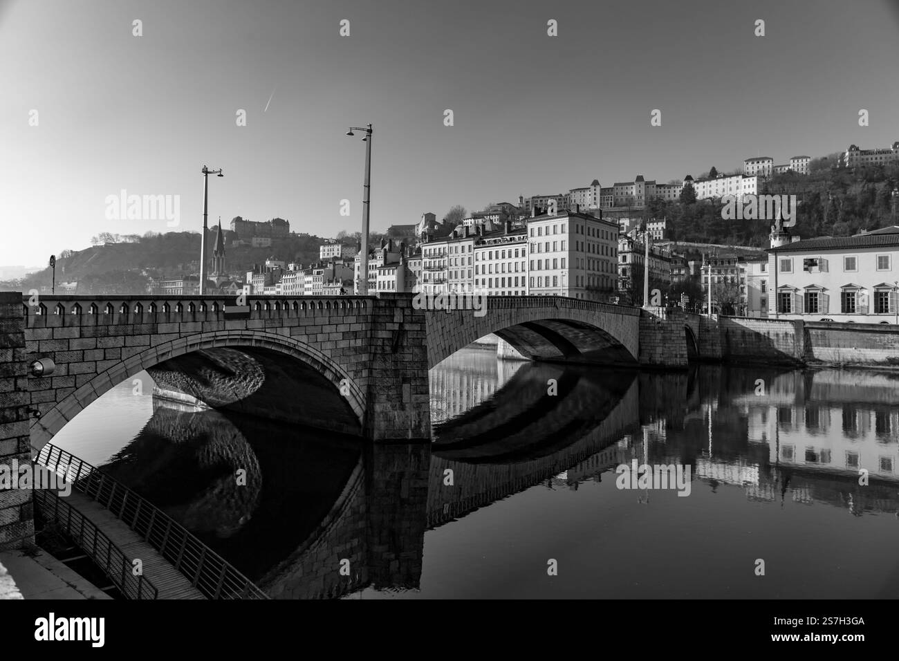 House on hill france Black and White Stock Photos & Images - Alamy