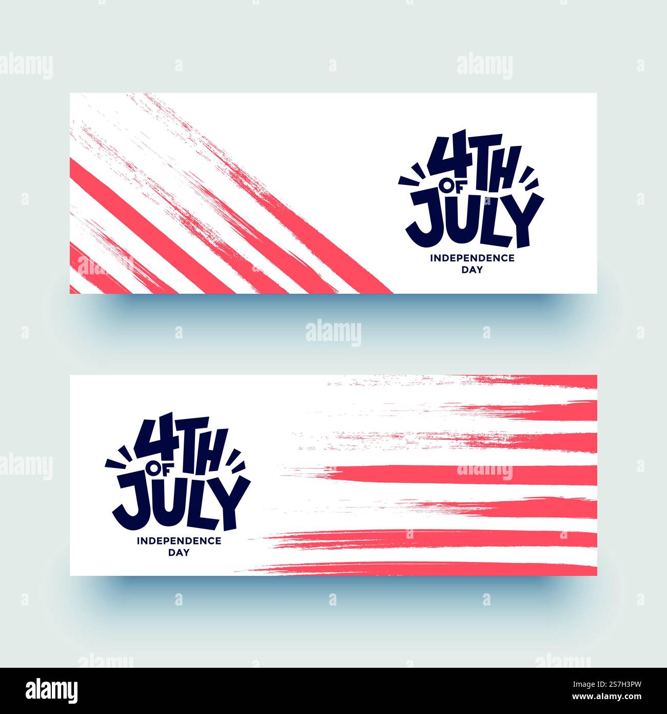 Happy 4th of july banners, flyers Stock Vector Image & Art - Alamy
