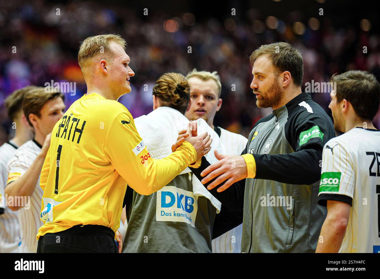 David Spaeth (Deutschland, #01) und Andreas Wolff (Deutschland, #33 ...