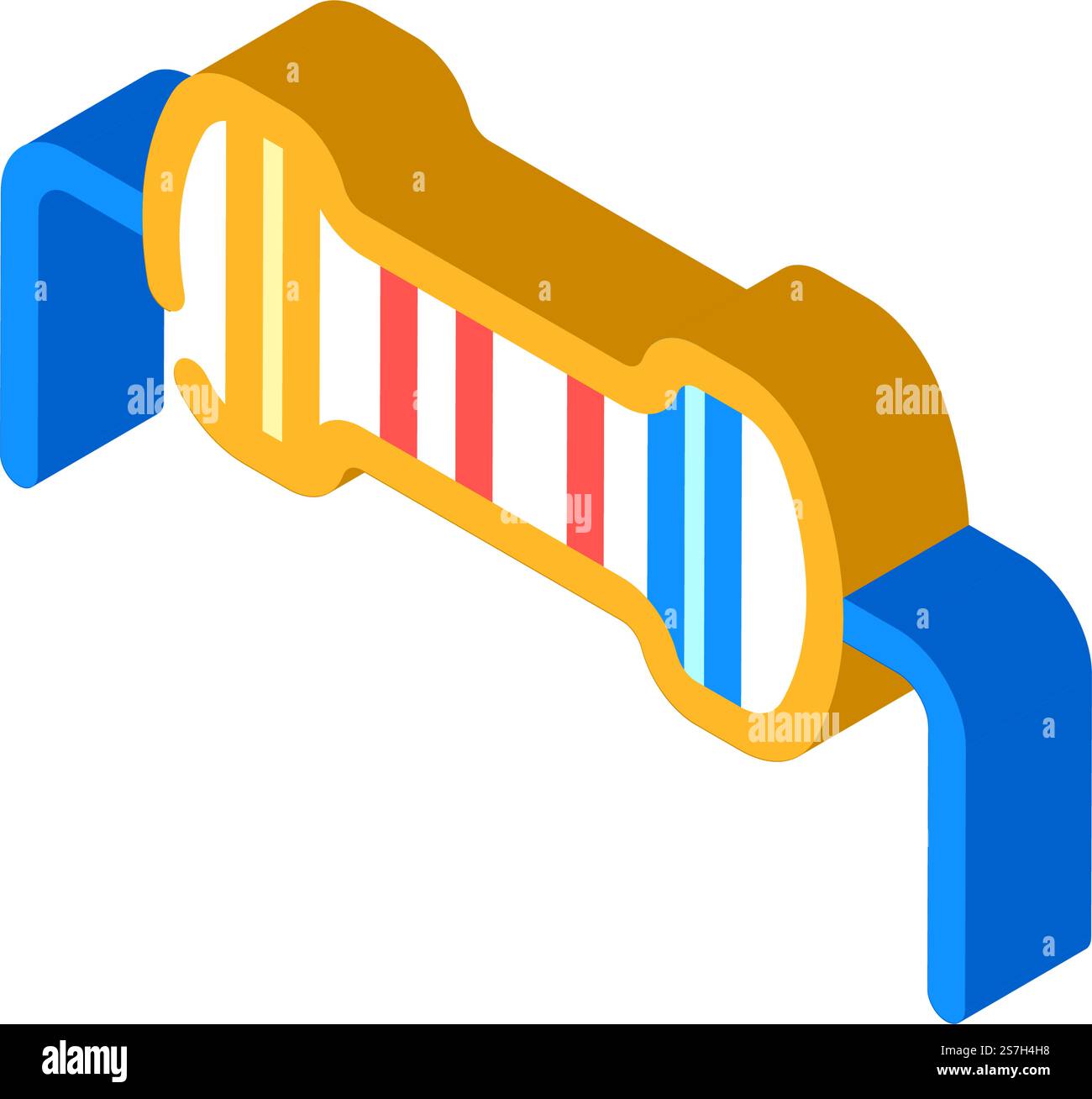resistor electrical engineer isometric icon vector. resistor electrical ...