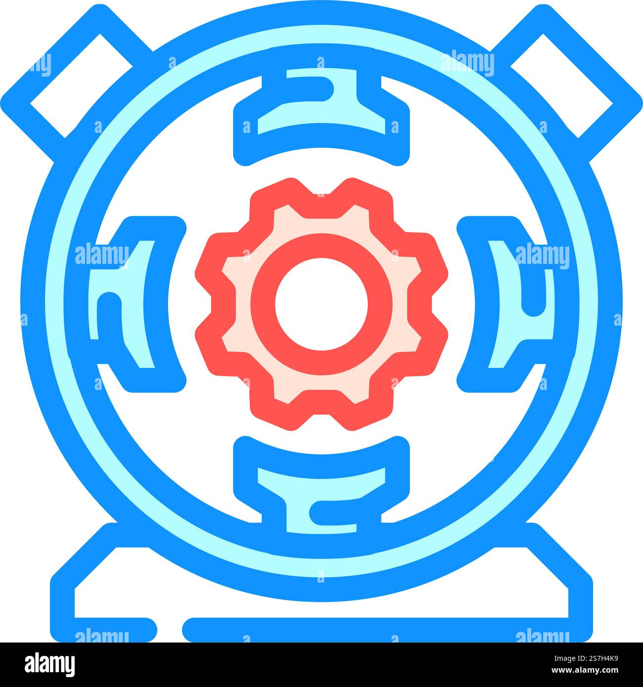 dc generator electrical engineer color icon vector. dc generator ...