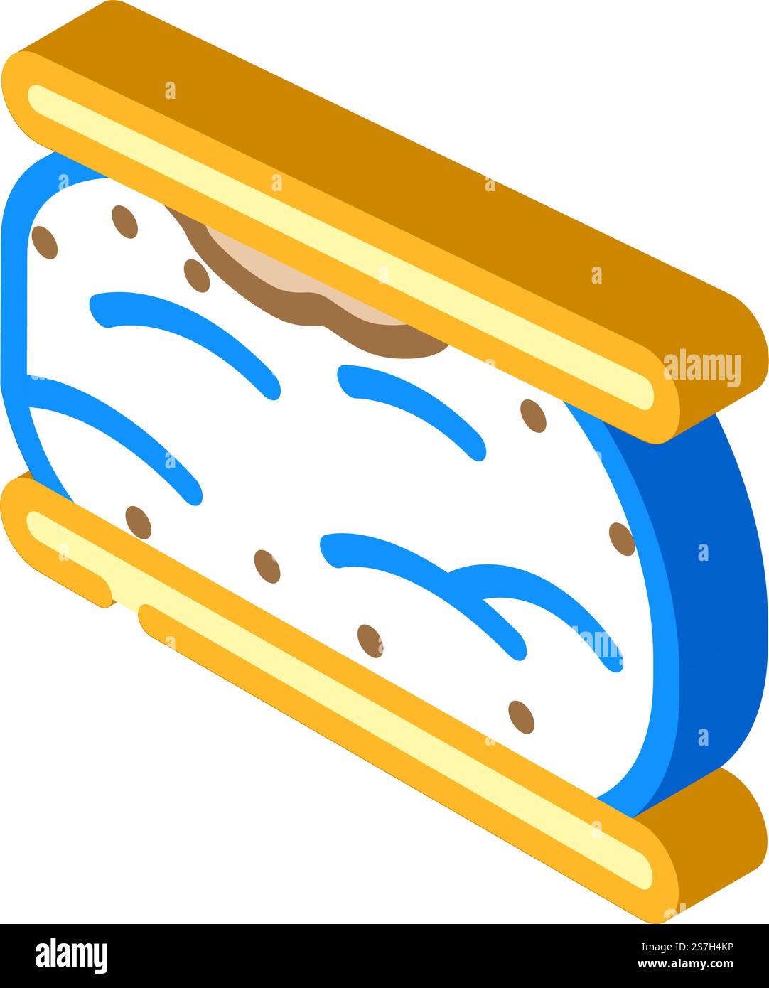 smores food snack isometric icon vector. smores food snack sign ...