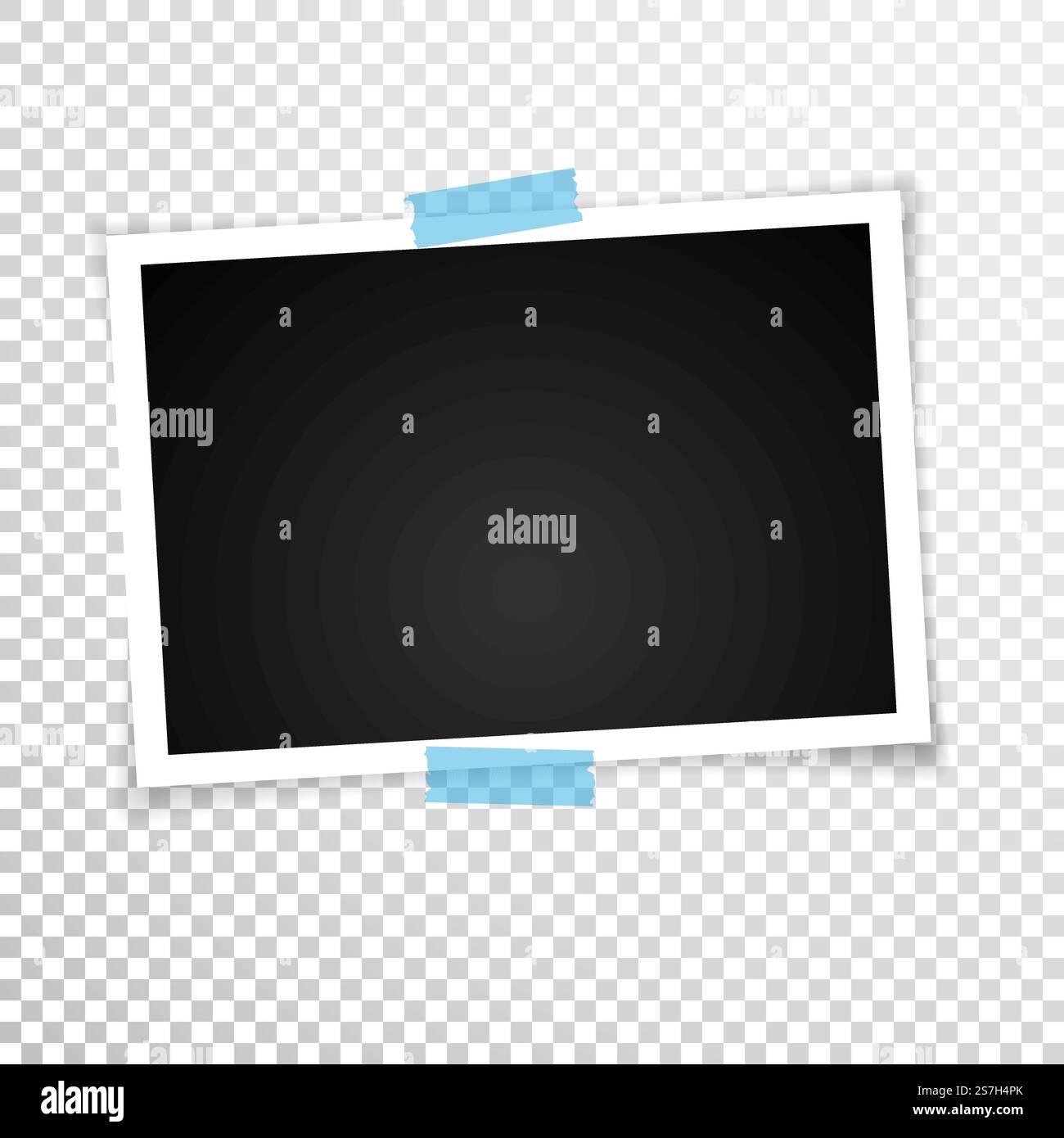 Retro photo frame with shadows. Vector illustration Stock Vector Image ...