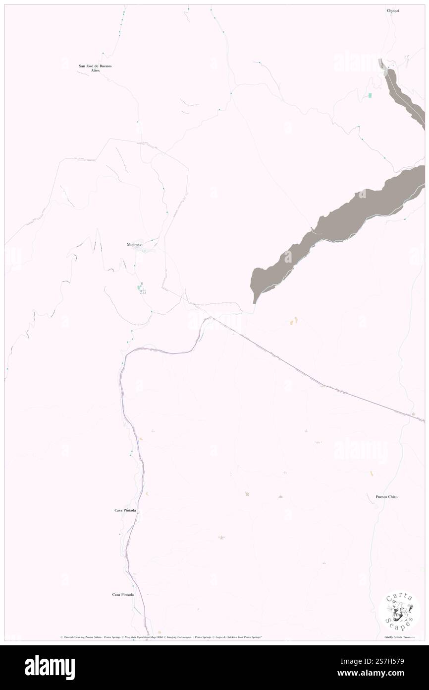 Confluencia del Rio Grande de San Juan y Mojinete, AR, Argentina, Jujuy ...