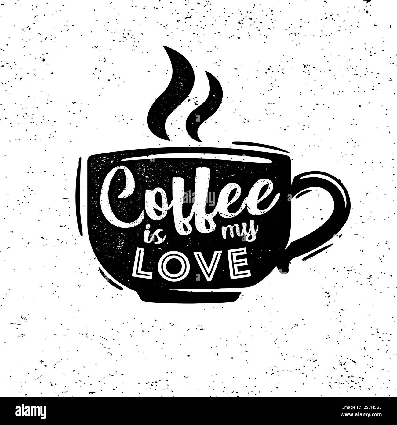 Coffee shop retro poster Black and White Stock Photos & Images - Alamy