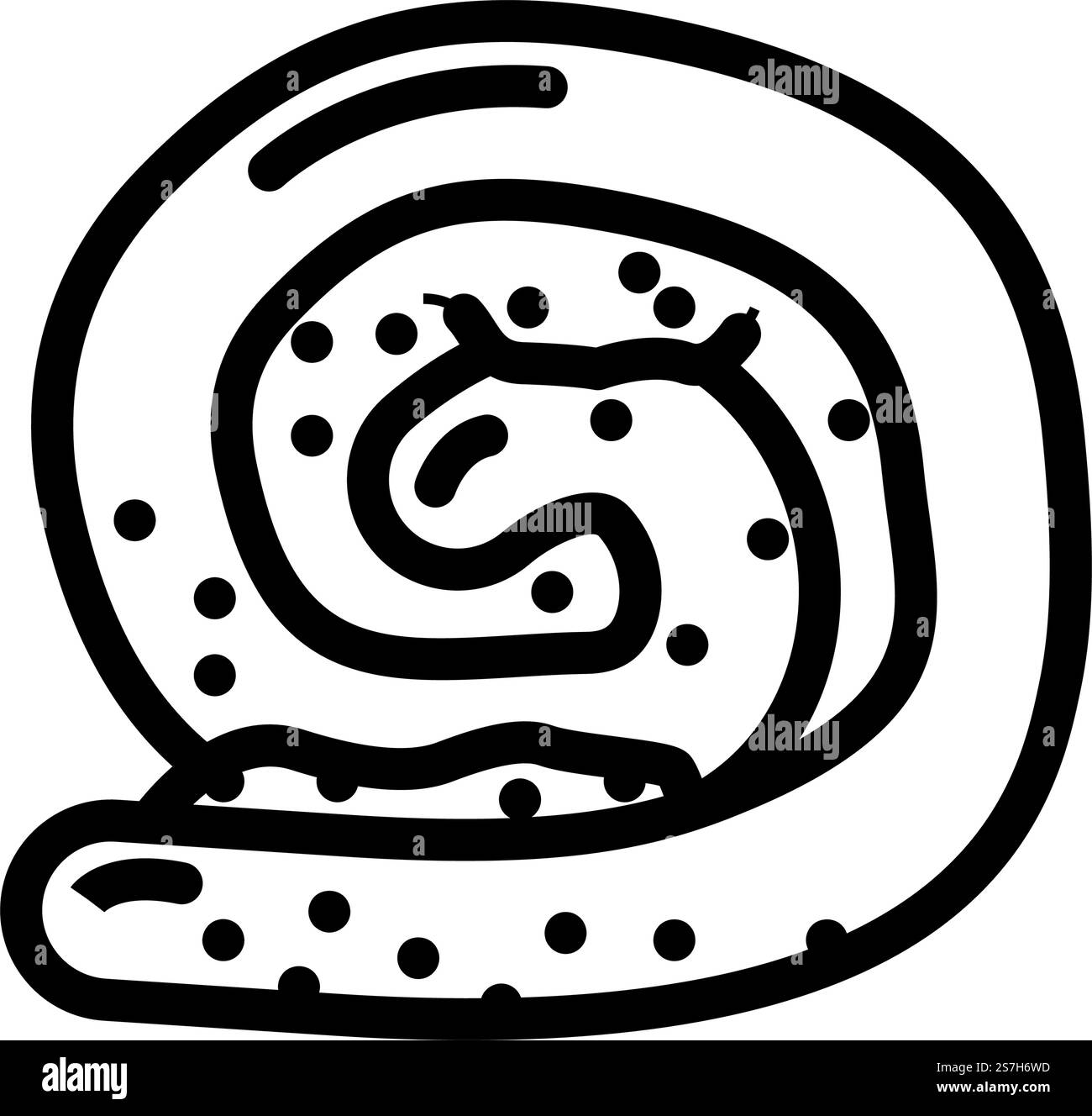 feta bun food meal line icon vector. feta bun food meal sign. isolated ...