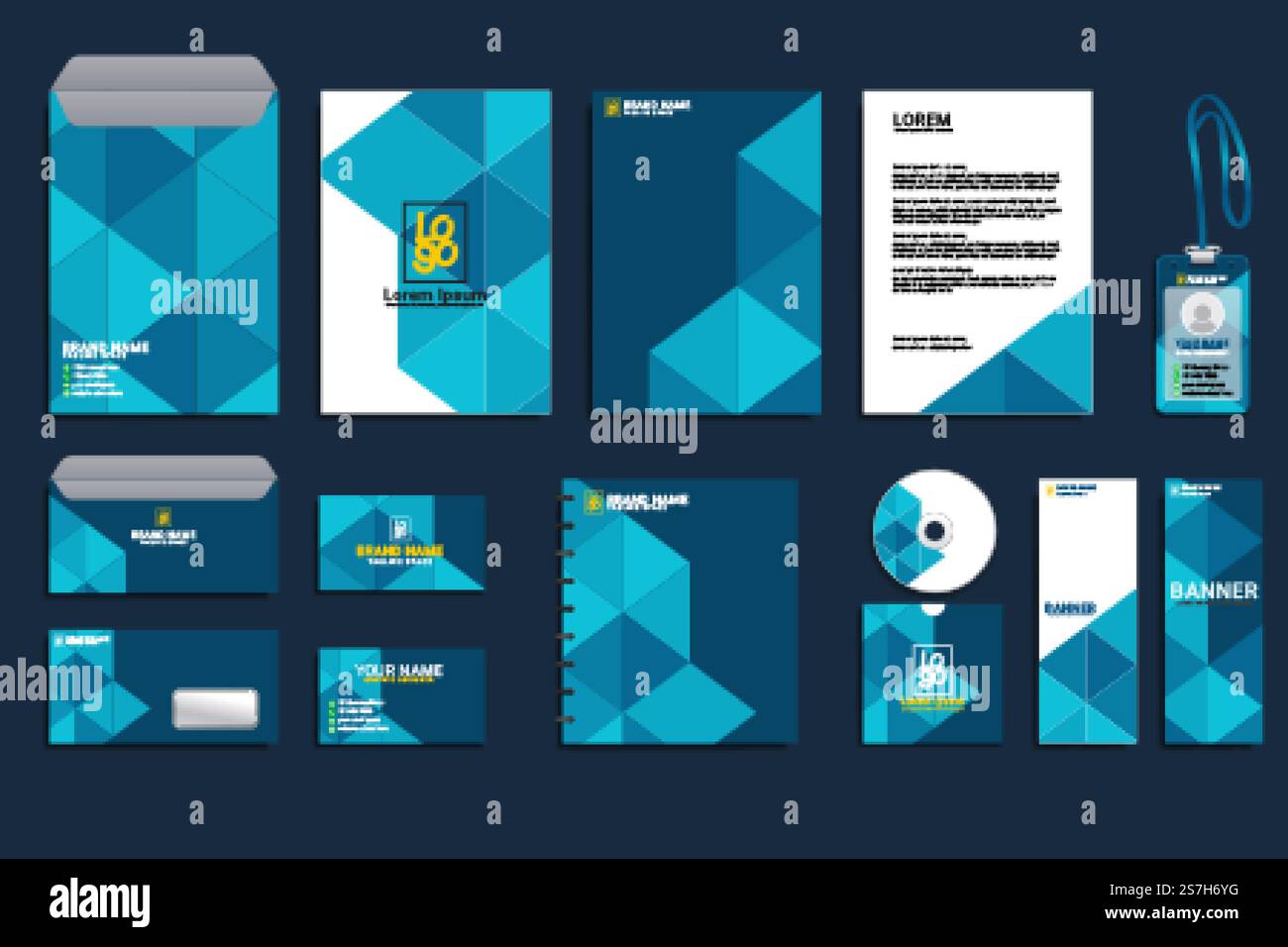 Corporate identity business set design Stock Vector Image & Art - Alamy