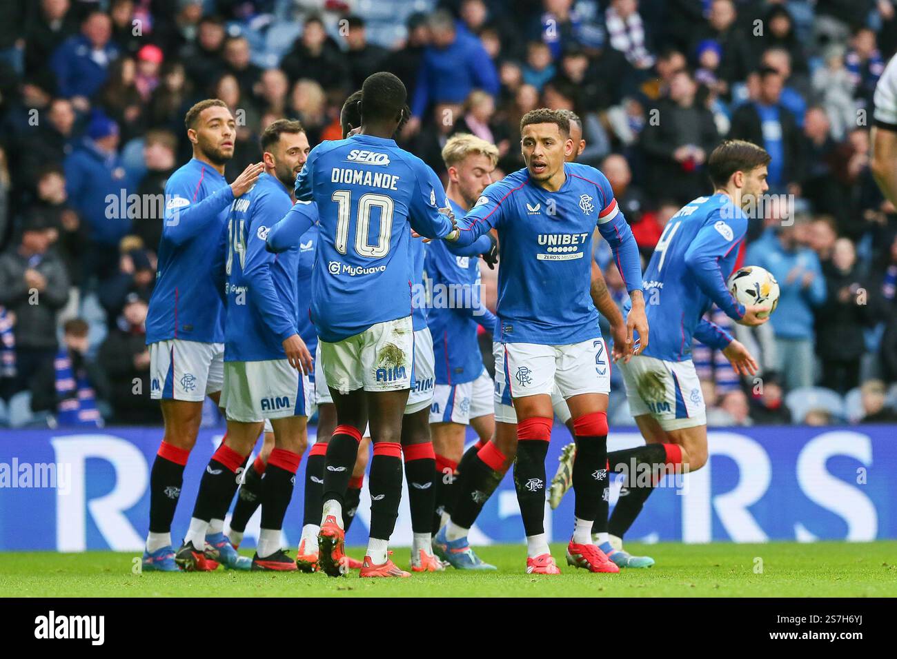 19 January 2025. Glasgow, UK. Rangers FC played Fraserburgh FC in the ...