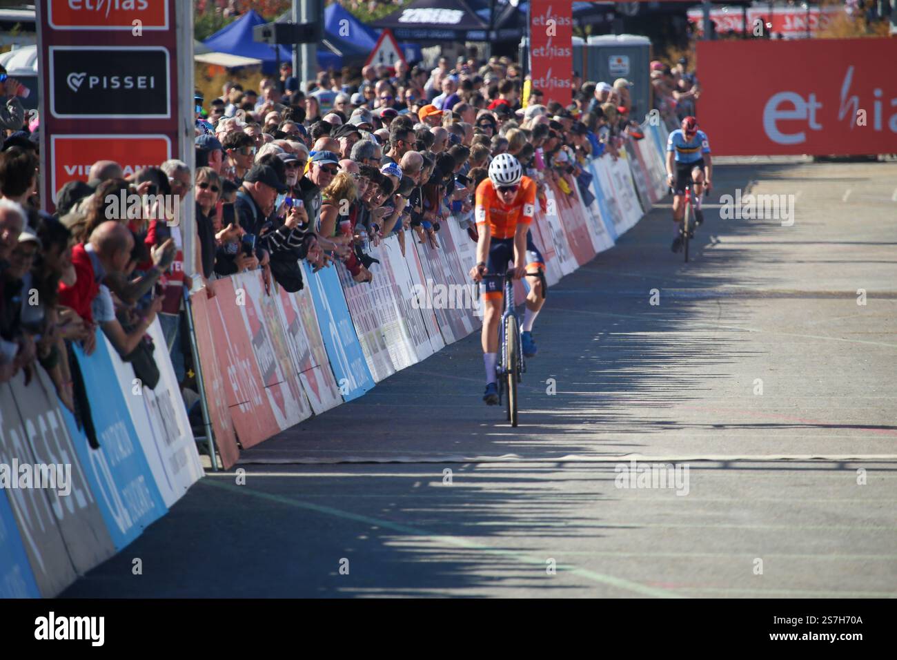 Benidorm, Spain, 19th January, 2025: Dutch cyclist Senna Remijn (5 ...