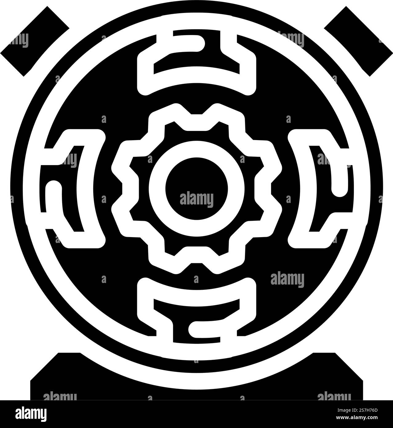 dc generator electrical engineer glyph icon vector. dc generator ...