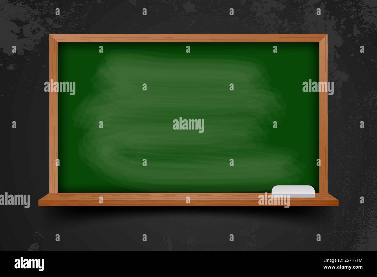 Chalkboard in wooden frame Stock Vector Images - Alamy
