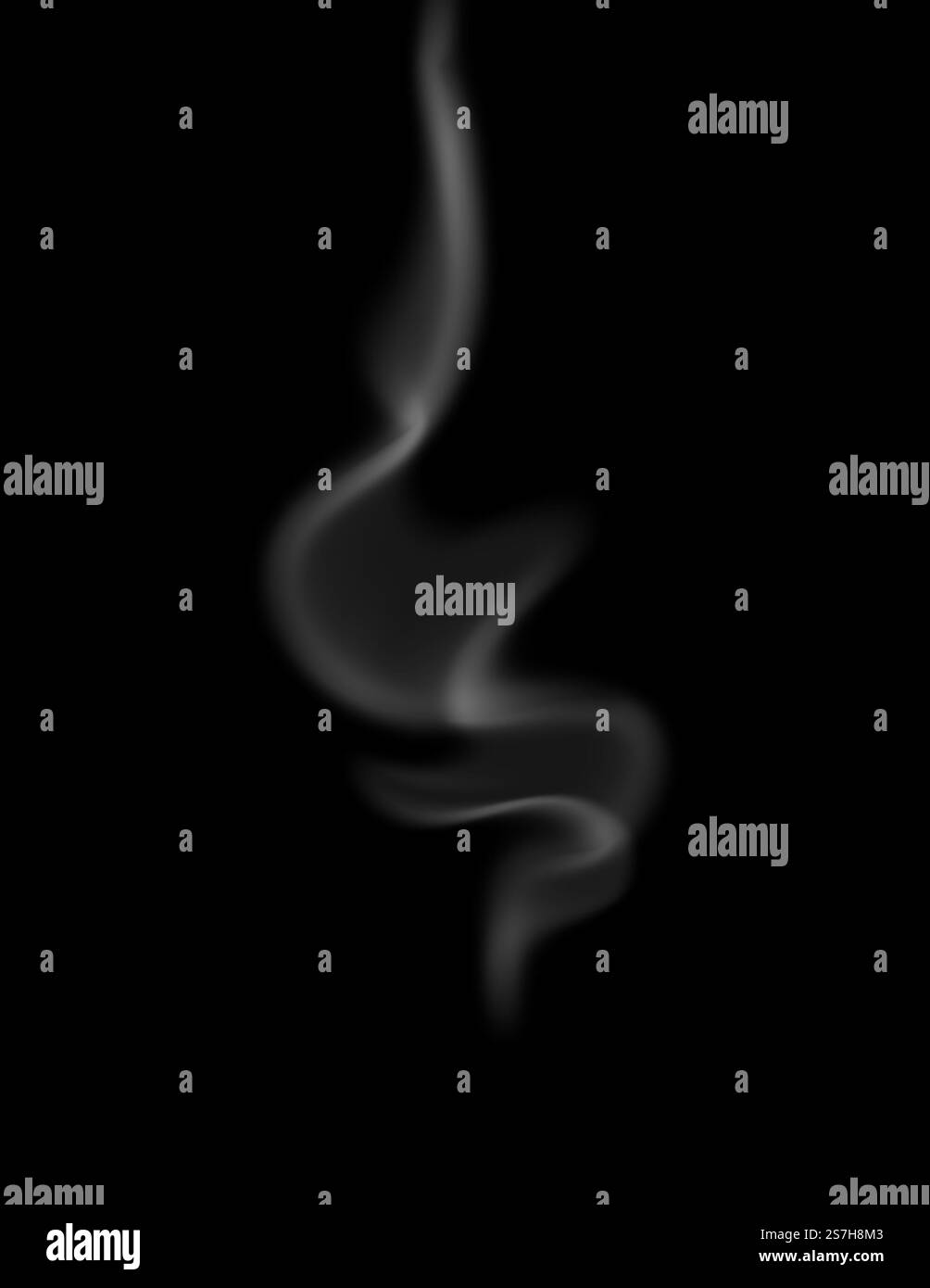 Drink, Food, Smoke effect on black background. Fog or mist texture ...