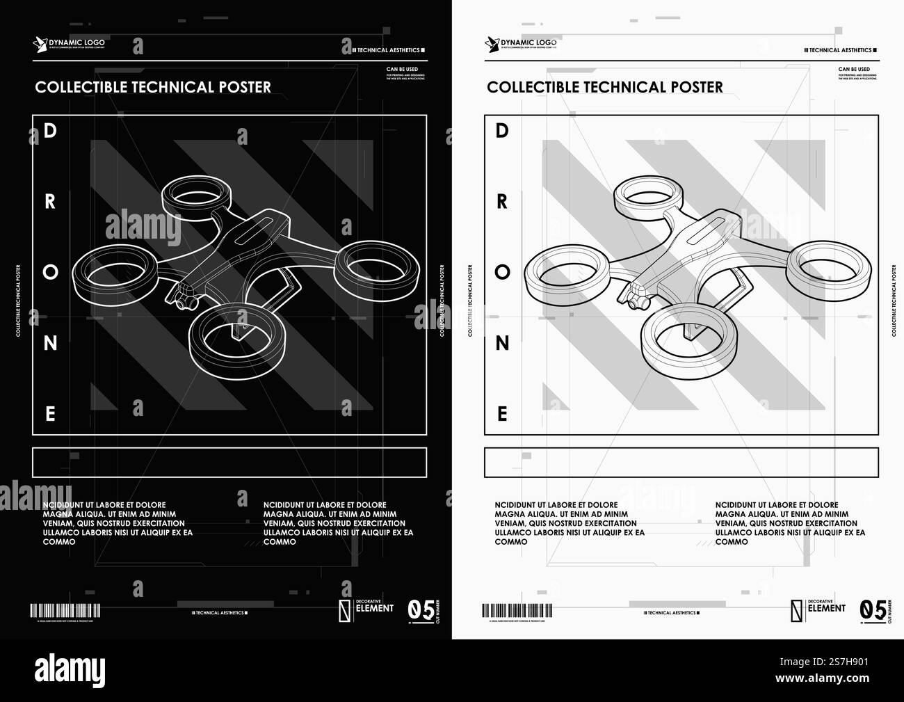 Abstract line and point drone. Vector rendering of 3d. Wire-frame style ...