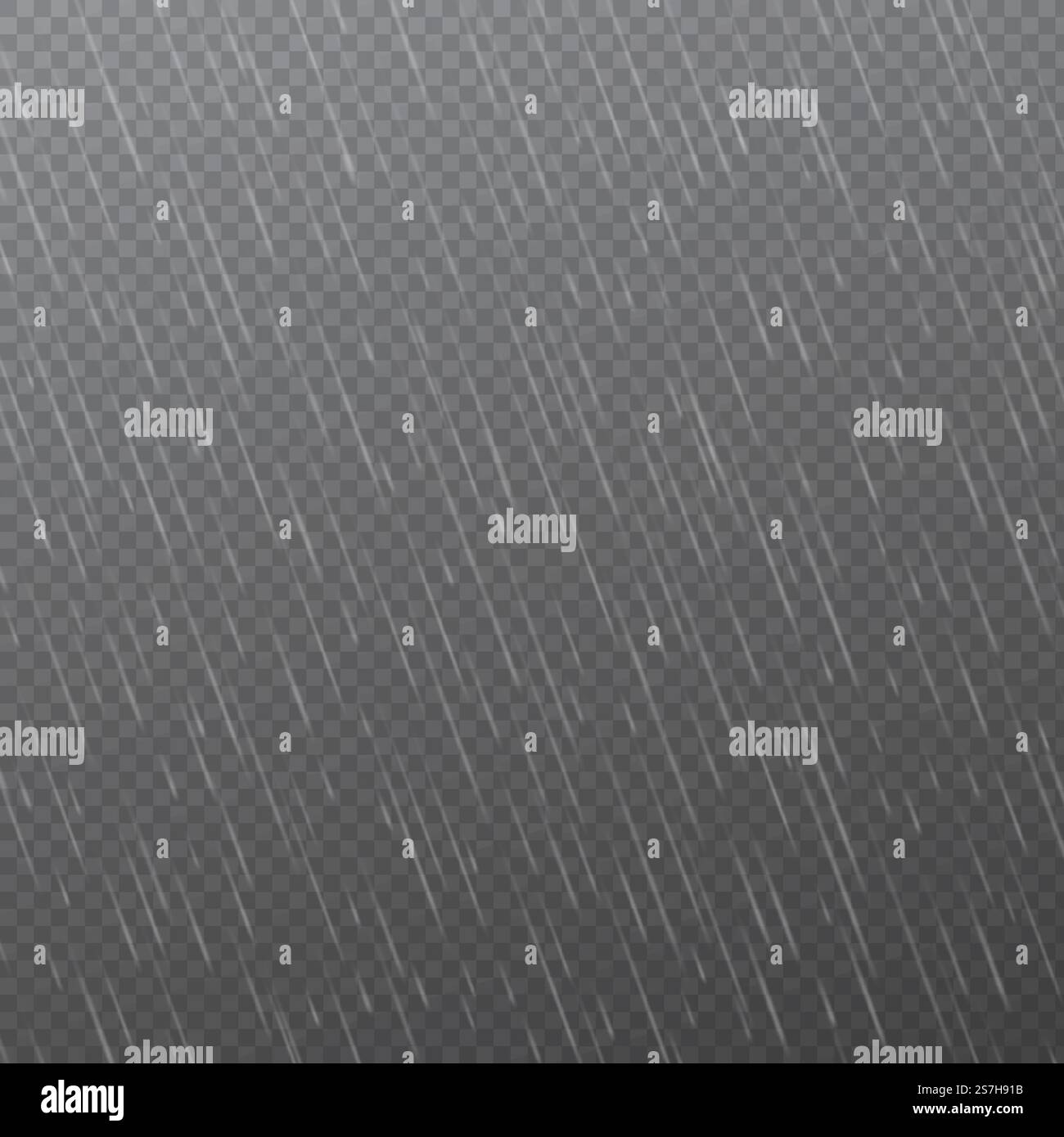 Rain drops on transparent background. Falling water drops. Nature ...