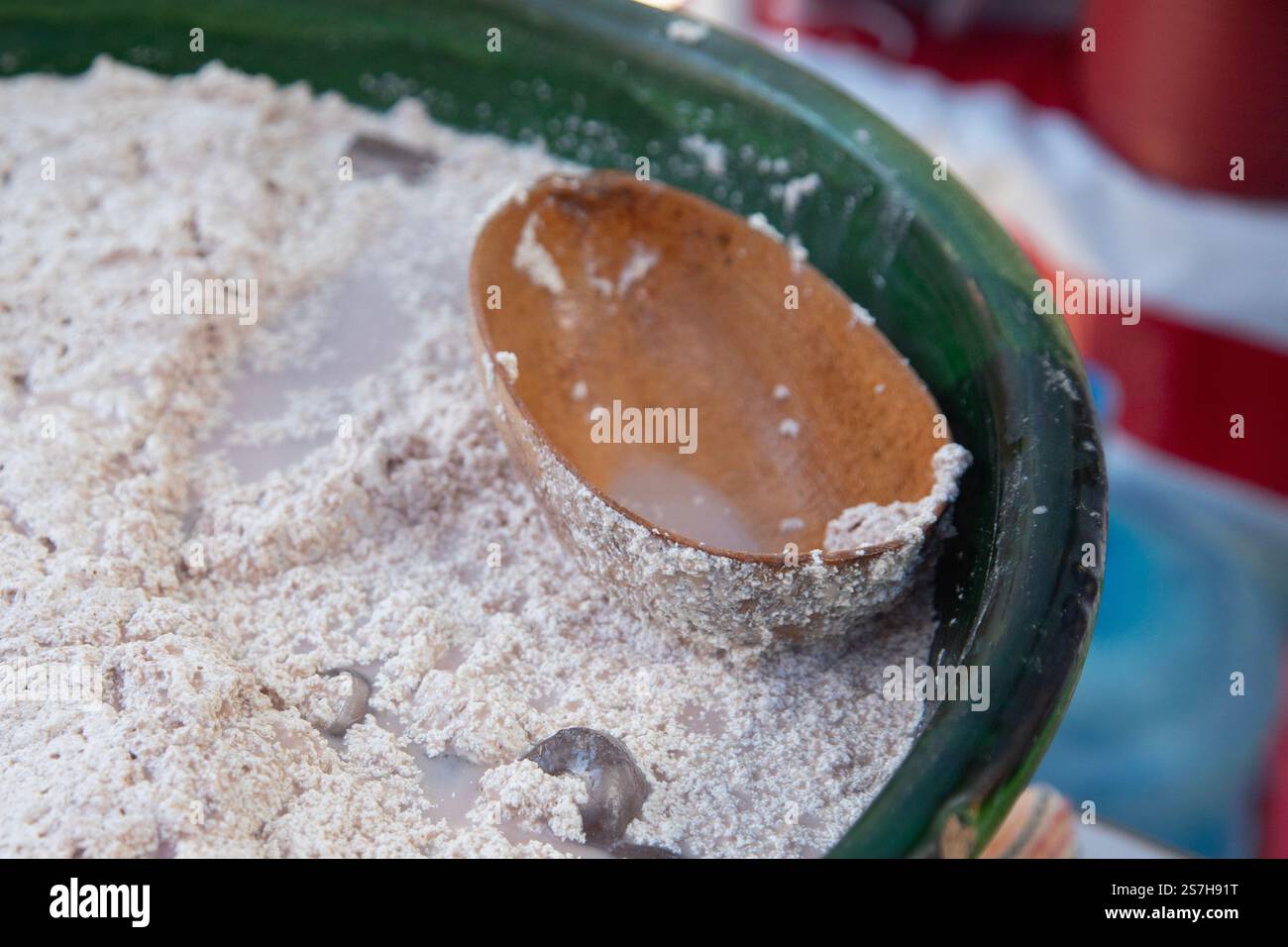 Pozol is a traditional Mexican drink made from corn dough that ...