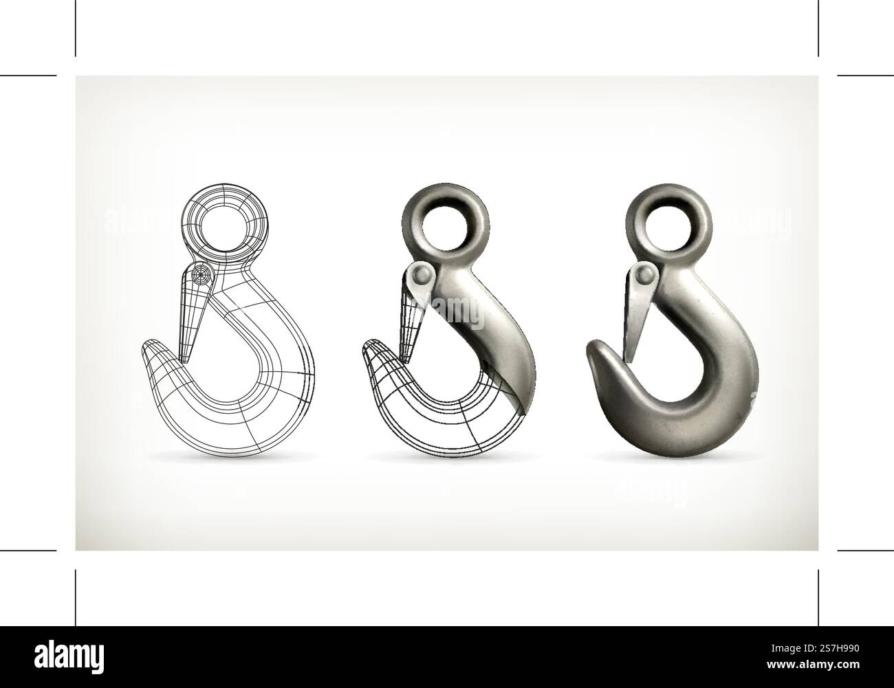 Lifting hook drawing vector Stock Vector Image & Art - Alamy