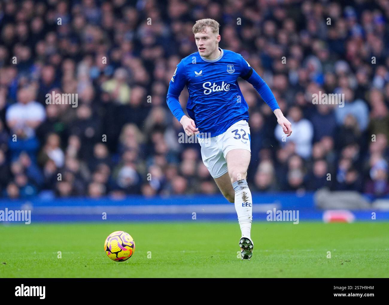 Everton's Jarrad Branthwaite during the Premier League match at ...