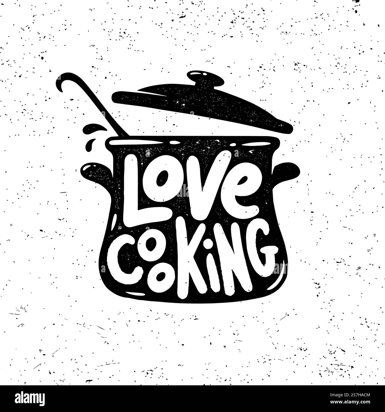 Cooking love love quote Stock Vector Images - Alamy