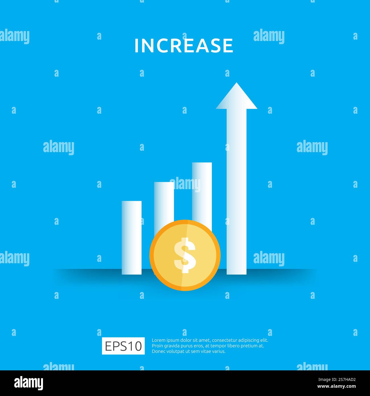 income salary rate increase. business chart graphic growth margin ...