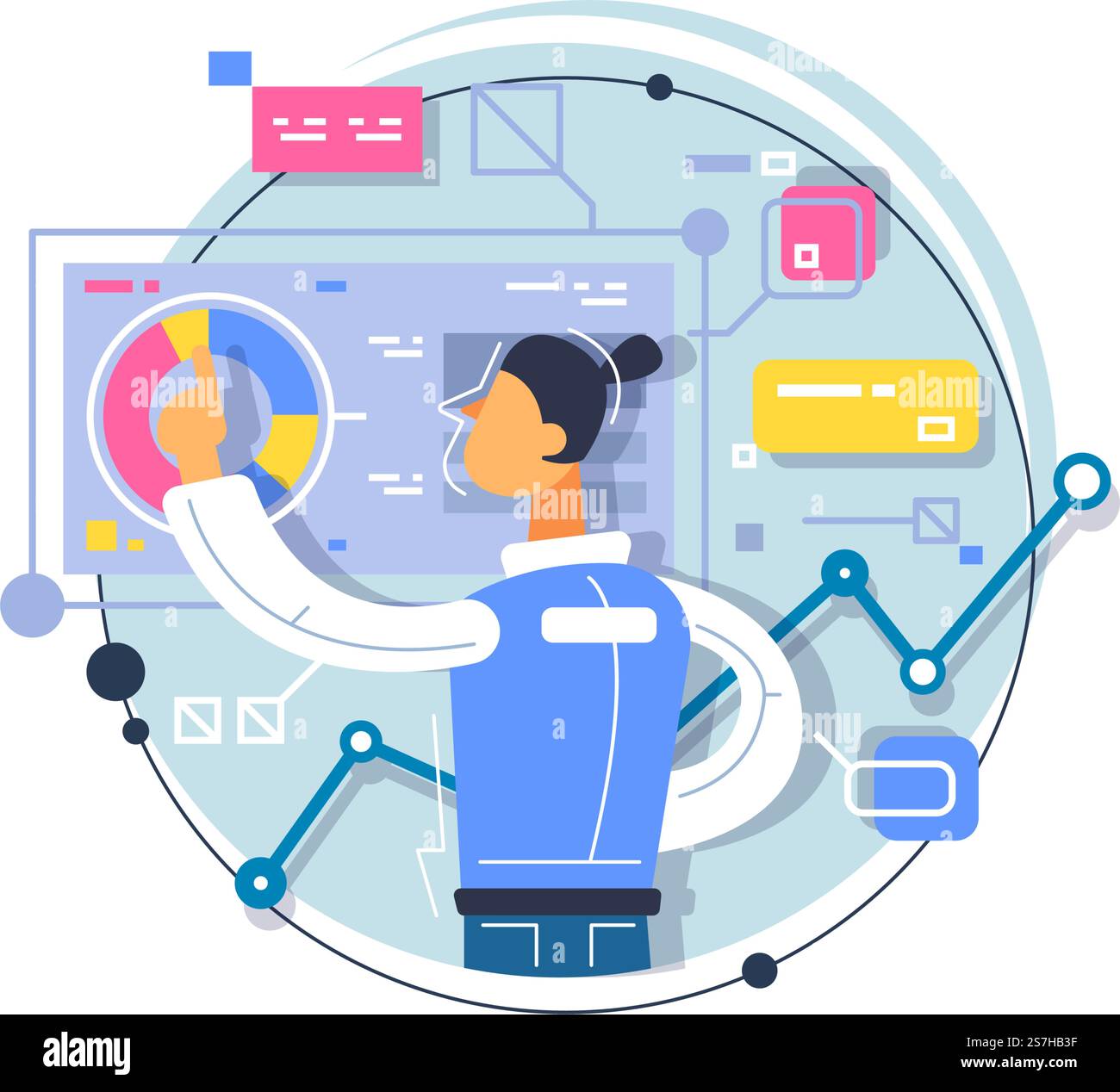 Business analytics, training of business processes. Application ...