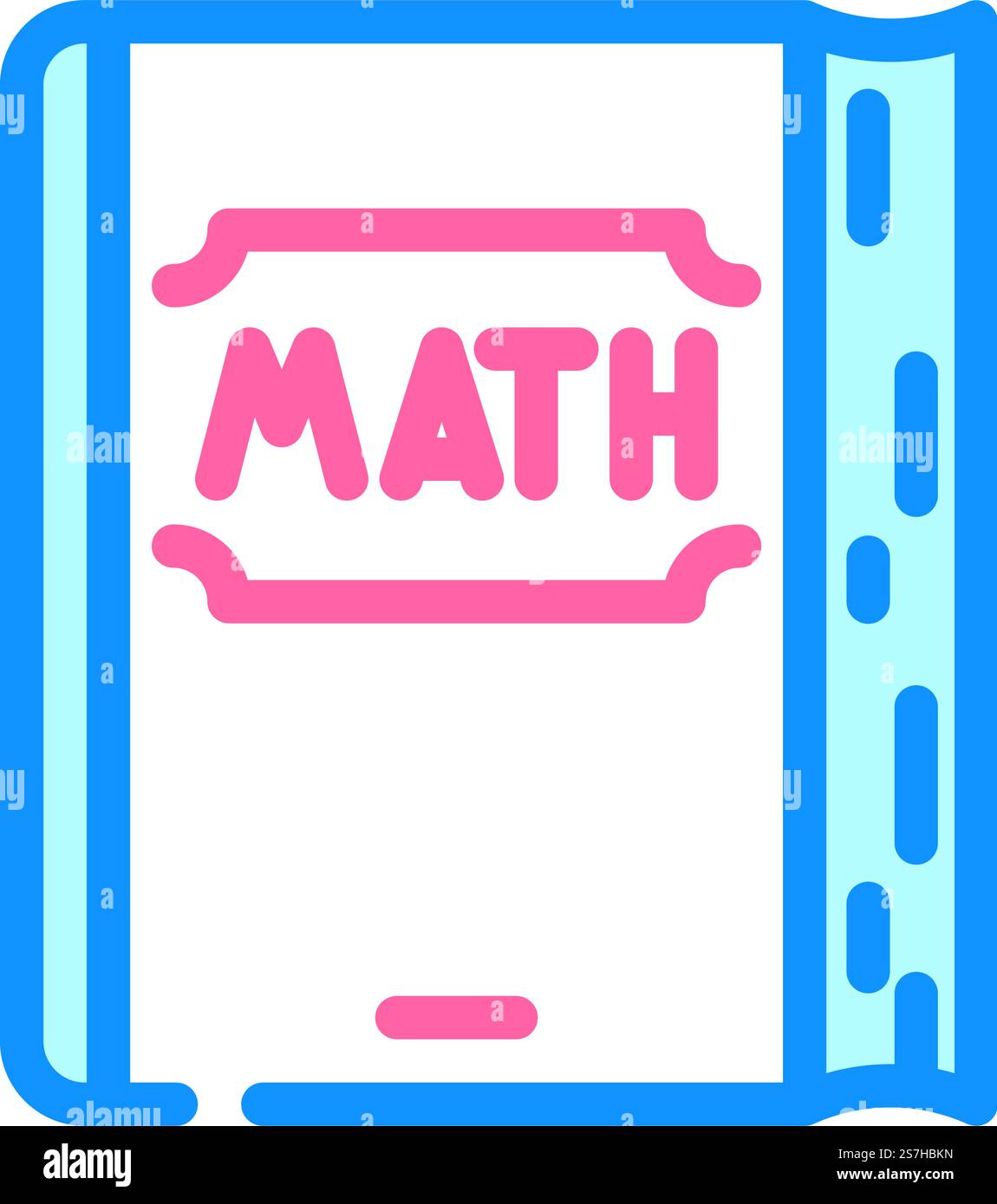 book math science education color icon vector. book math science ...