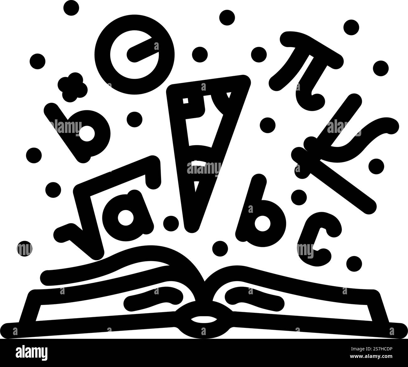 math education science line icon vector. math education science sign ...