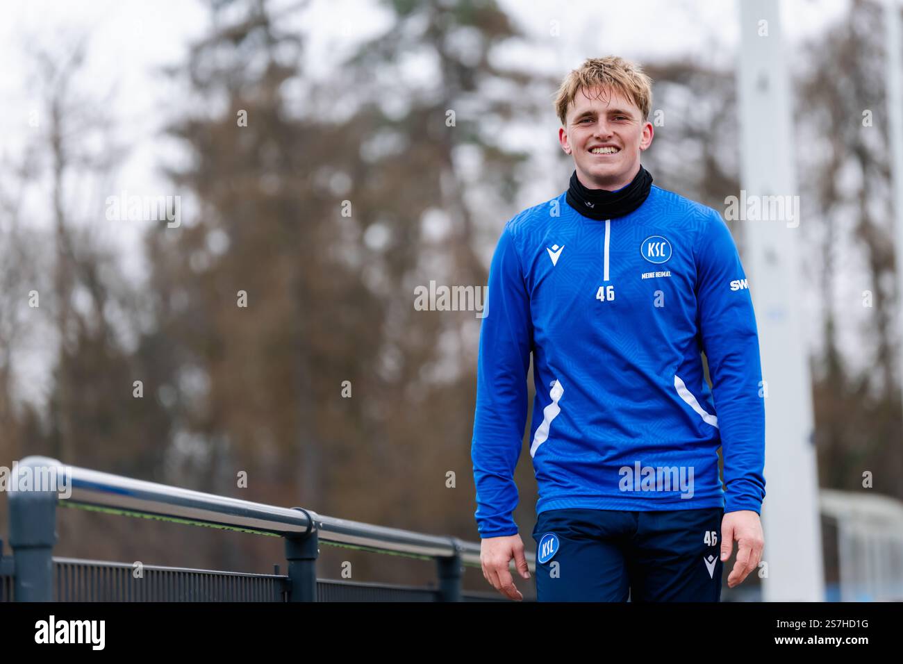 First training session of Mikkel Kaufmann back at the Karlsruher SC on ...